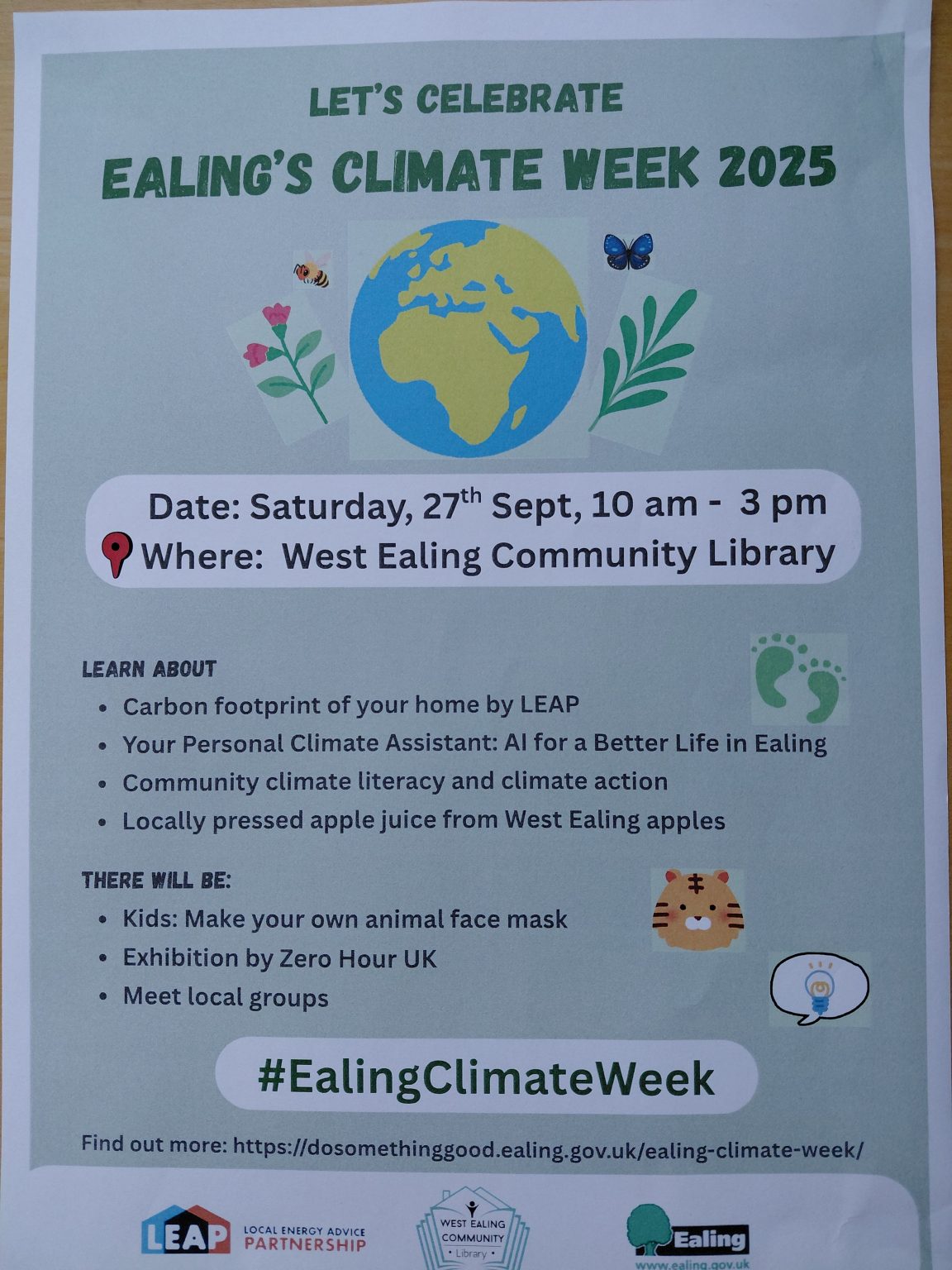 Celebrate Ealing’s Climate Week at West Ealing Community Library on ...